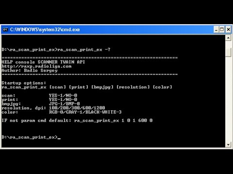 Console scanner&printer TWAIN API