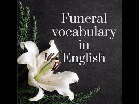 Funeral Vocabulary in English