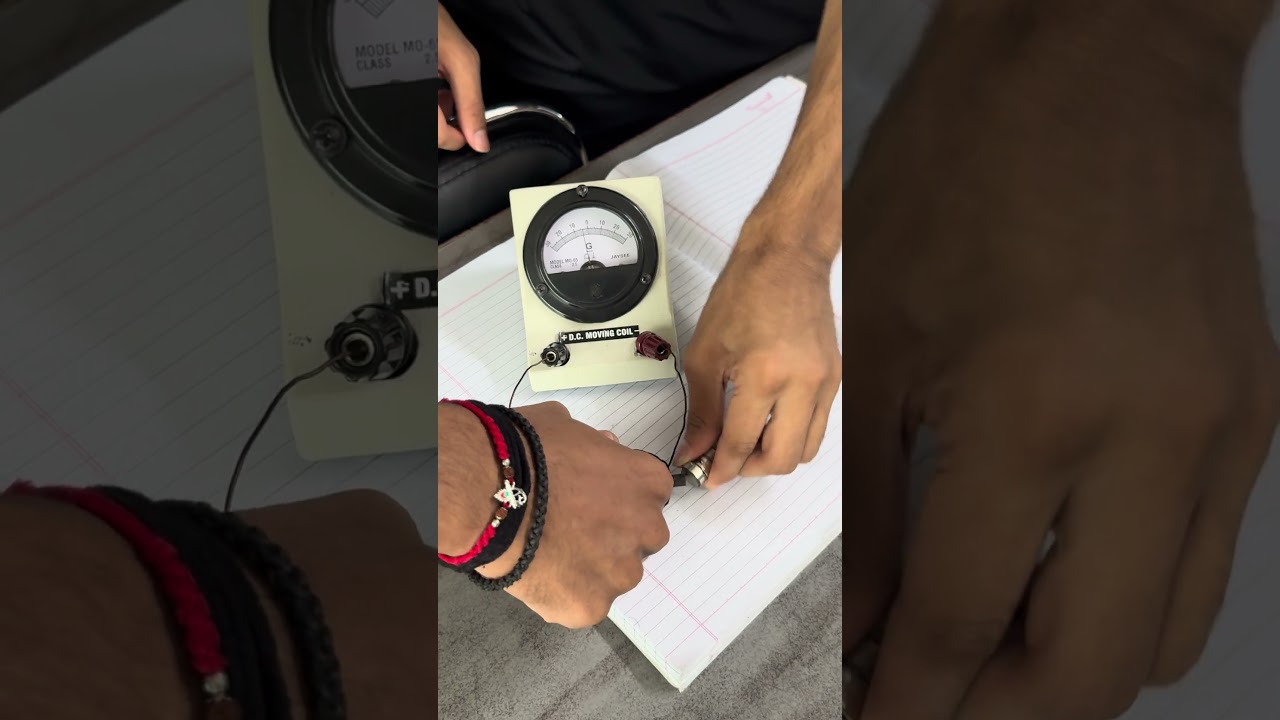 Our students demonstrating the Faraday’s law of electromagnetic induction