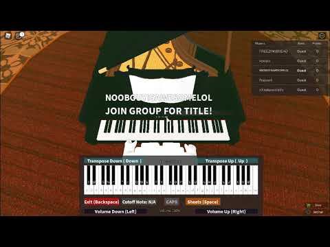 Easiest song to play on a roblox piano