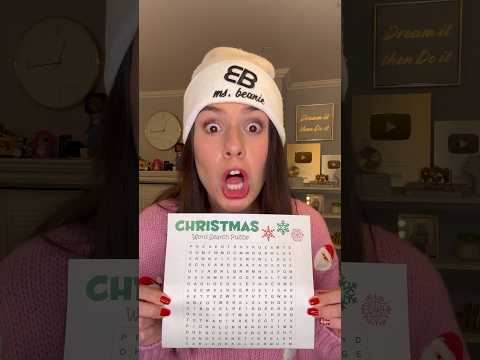 FIND THE CHRISTMAS WORDS IN THIS WORD SEARCH PUZZLE #msbeanie
