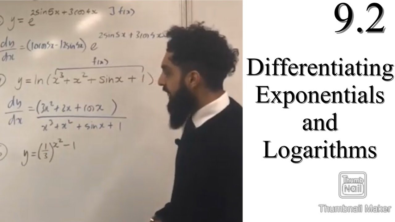 Edexcel A level Maths: 9.2 Differentiating Exponential and Logarithmic Functions