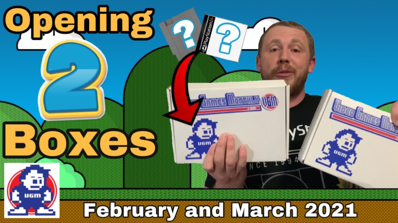 Video Games Monthly (VGM) Unboxing 2 Retro game boxes February and March 2021