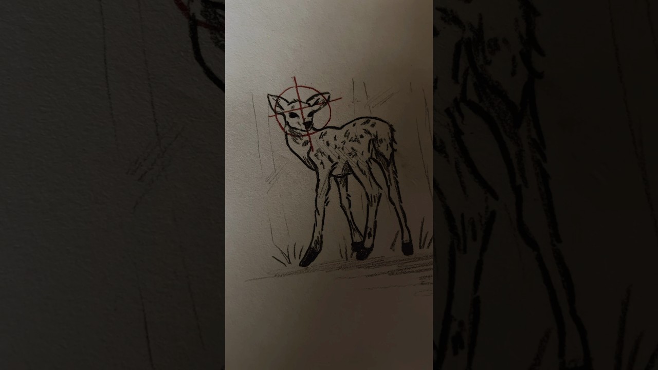 Killing innocence #art #deer #drawing #fyp #sketch #hunting #innocence #arttrend #deerhunting