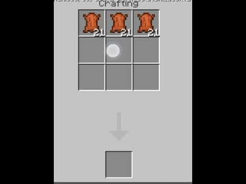Saddle crafting recipe in new minecraft update. #shorts #minecraft