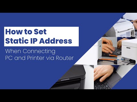 How to Set Static IP Address (When Connecting PC and Printer via Router)