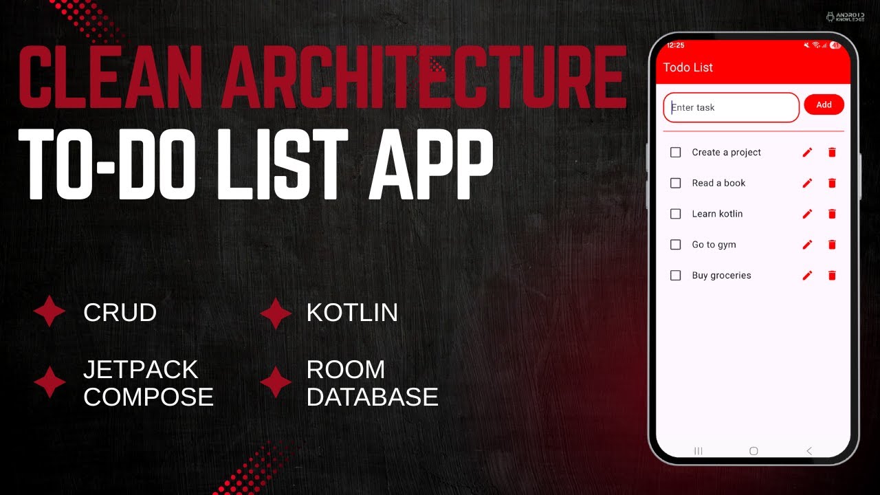 To-Do List App using Clean Architecture + Room Database in Android Studio | Full Project Tutorial