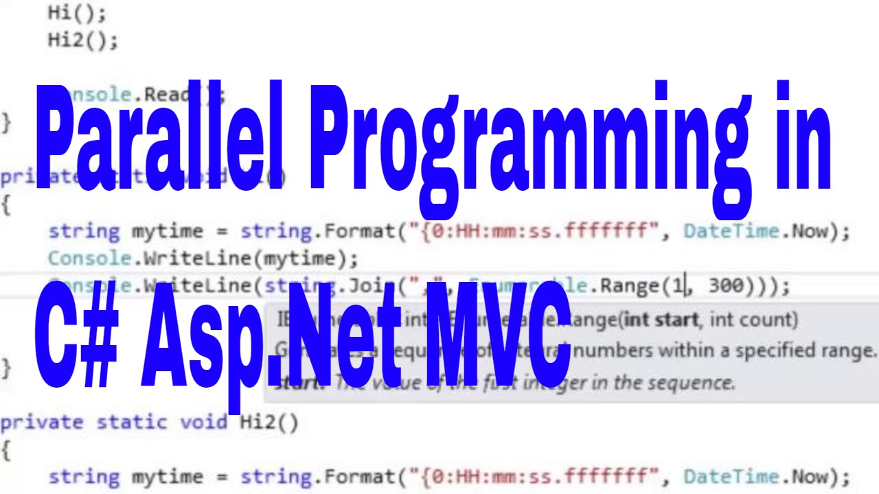 Parallel Programming C# Asp.Net MVC