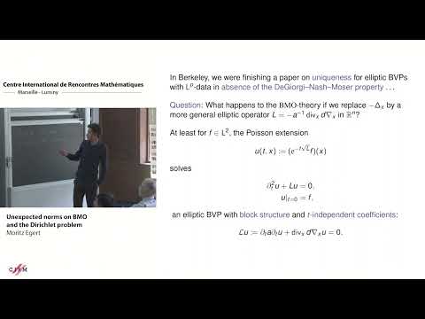 Moritz Egert: Unexpected norms on BMO and the Dirichlet problem