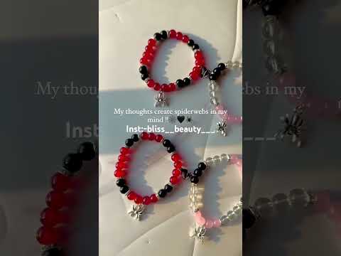 Spider man bracelets 🕸✨️. #bracelet #diy #spiderman #spidermanbracelet #diy #trending