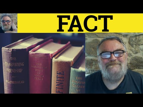 🔵 Fact Meaning - In Fact Examples - Fact Definition - Essential Nouns - GRE Fact - In Point of Fact