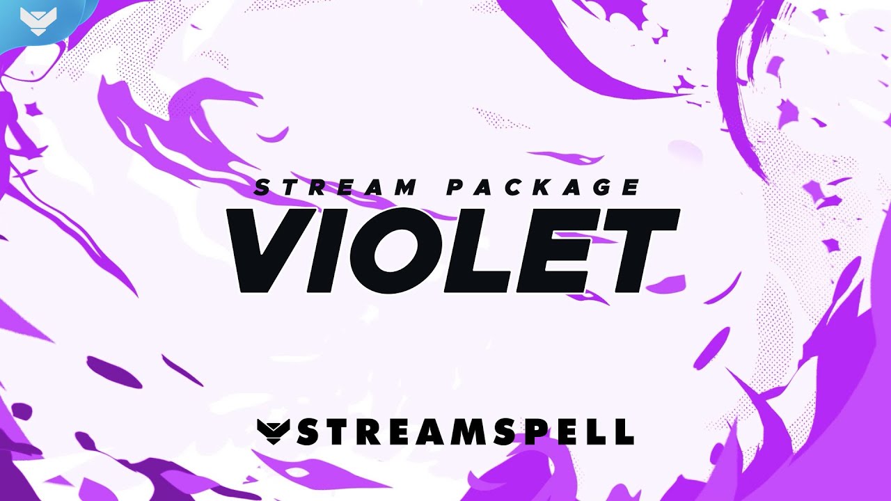 Violet Stream Overlay Package by StreamSpell