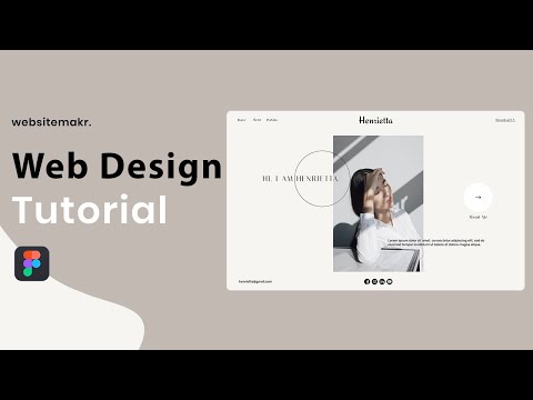 How to Design a Personal Portfolio Website in Figma | Design Tutorial ( Part 1)