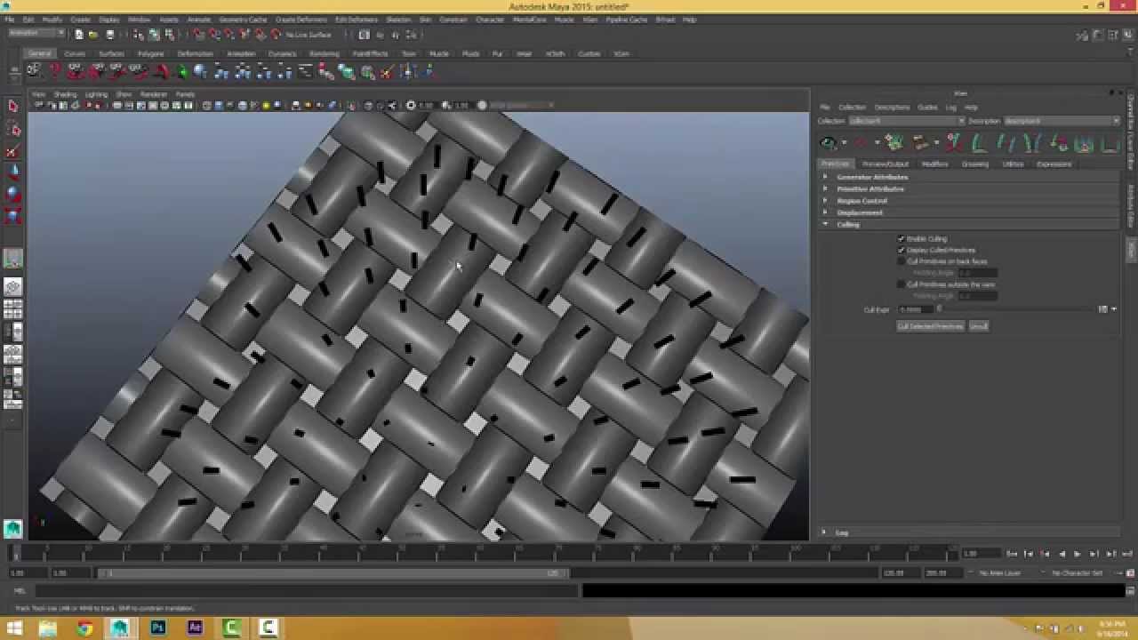 XGen (Autodesk Maya) - Part 06 - Displacement & Culling