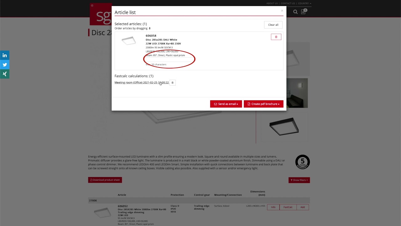 Guide to PDF Product Brochure (english)