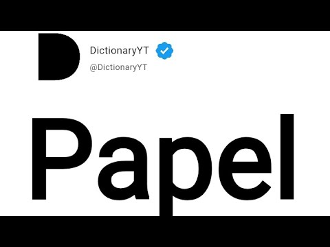 Papel Meaning in English