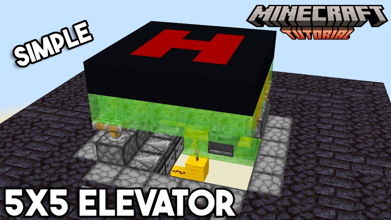 5x5 Multifloor Realistic Elevator | Minecraft 26.1 Redstone Tutorial