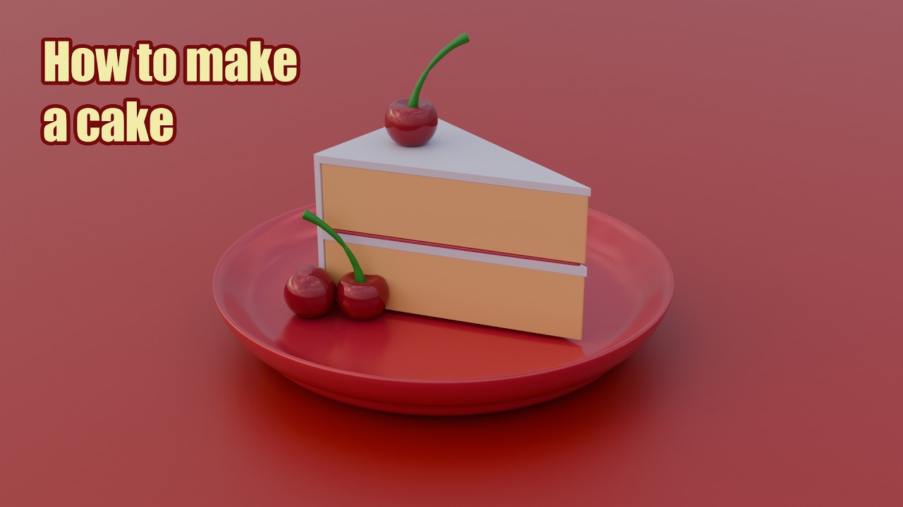 How to make a cake | Blender | Timelapse