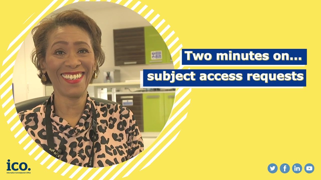 Two minutes on subject access requests