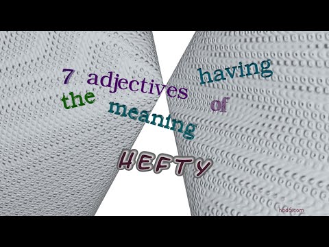 hefty - 7 adjectives which are synonym of hefty (sentence examples)