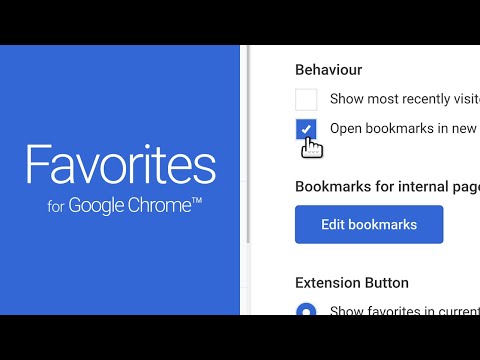 Favorites for Chrome: Always Open Bookmarks in a New Tab