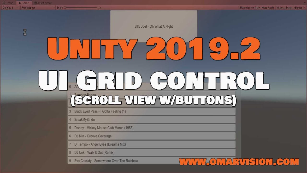 UI Grid Tutorial (scroll view with buttons)