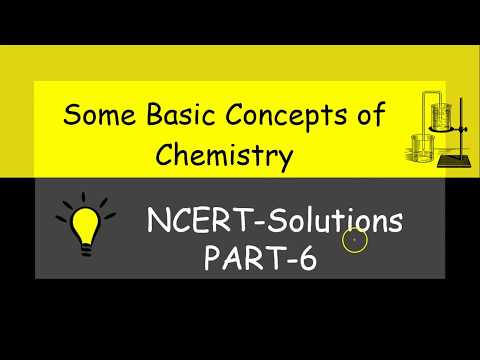 NCERT solutions | Some basic concepts of chemistry | Part-6