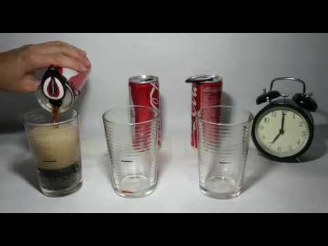 7 Hours Fizz Test, Coke 250ml (2inch Rim) with only Half Can of Coke balanced within FizzSaver