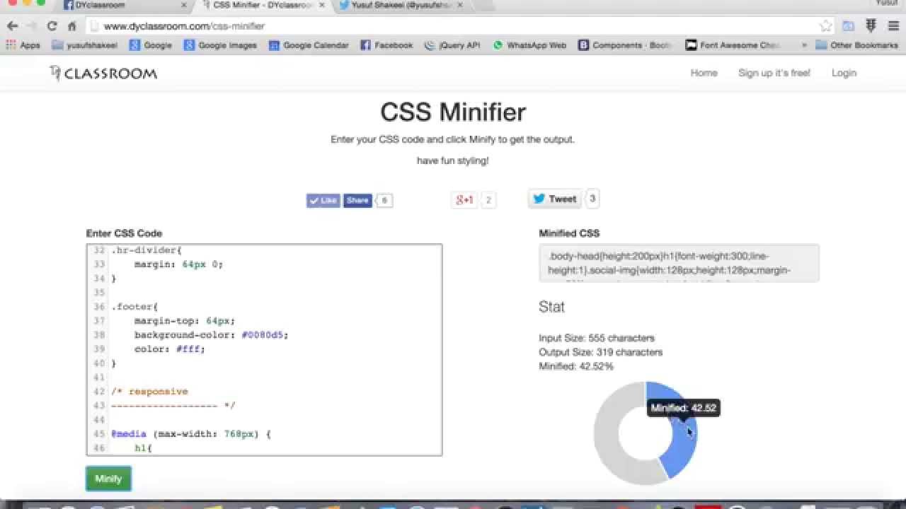 DY CSS Minifier