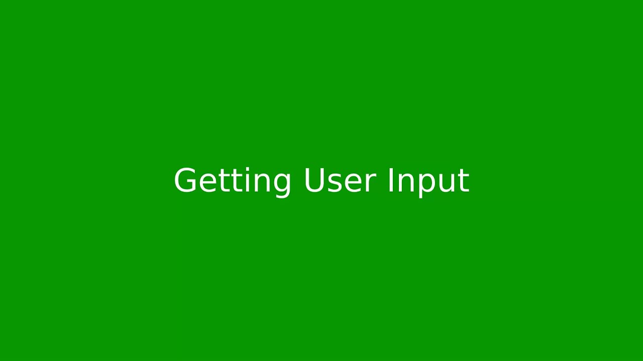 Chapter 3: Getting User Input in Java
