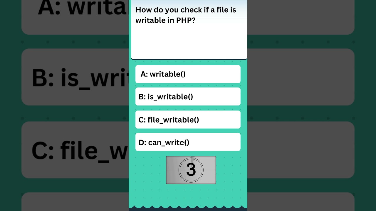 PHP MCQs | Test Your PHP Knowledge with Multiple Choice Questions | PHP Quiz Challenge #shorts
