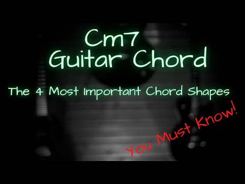How to play the Cm7 chord on guitar - Learn the 4 most important shapes