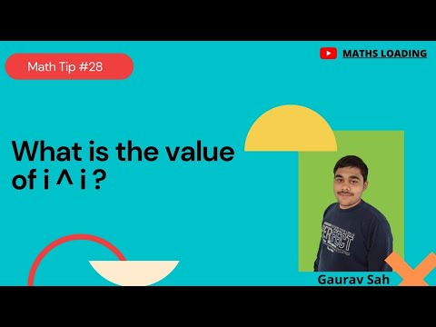 What is the value of i^i ? #mathematics #mathvideos