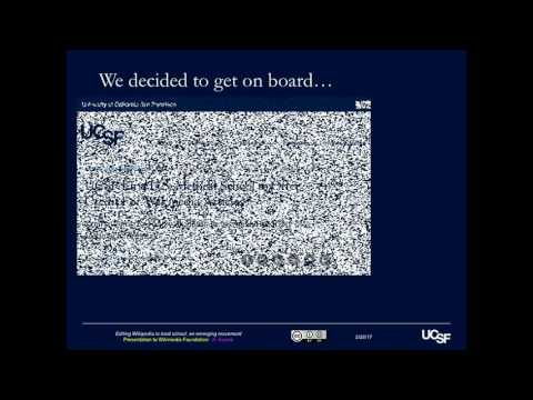 Medical Students editing Wikipedia (UCSF Brownbag)