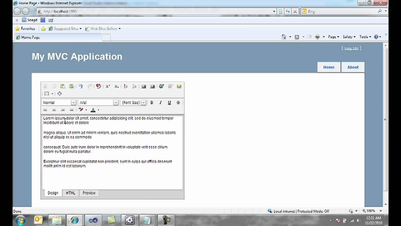 ASP.NET MVC - HTML Editor Extension