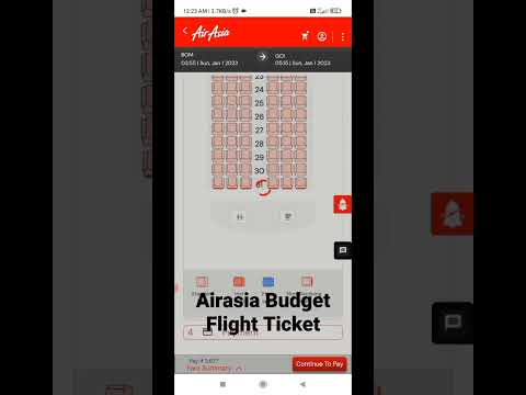 Airasia Budget Flight Ticket Booking #airasia #short #shorts #cheapflight