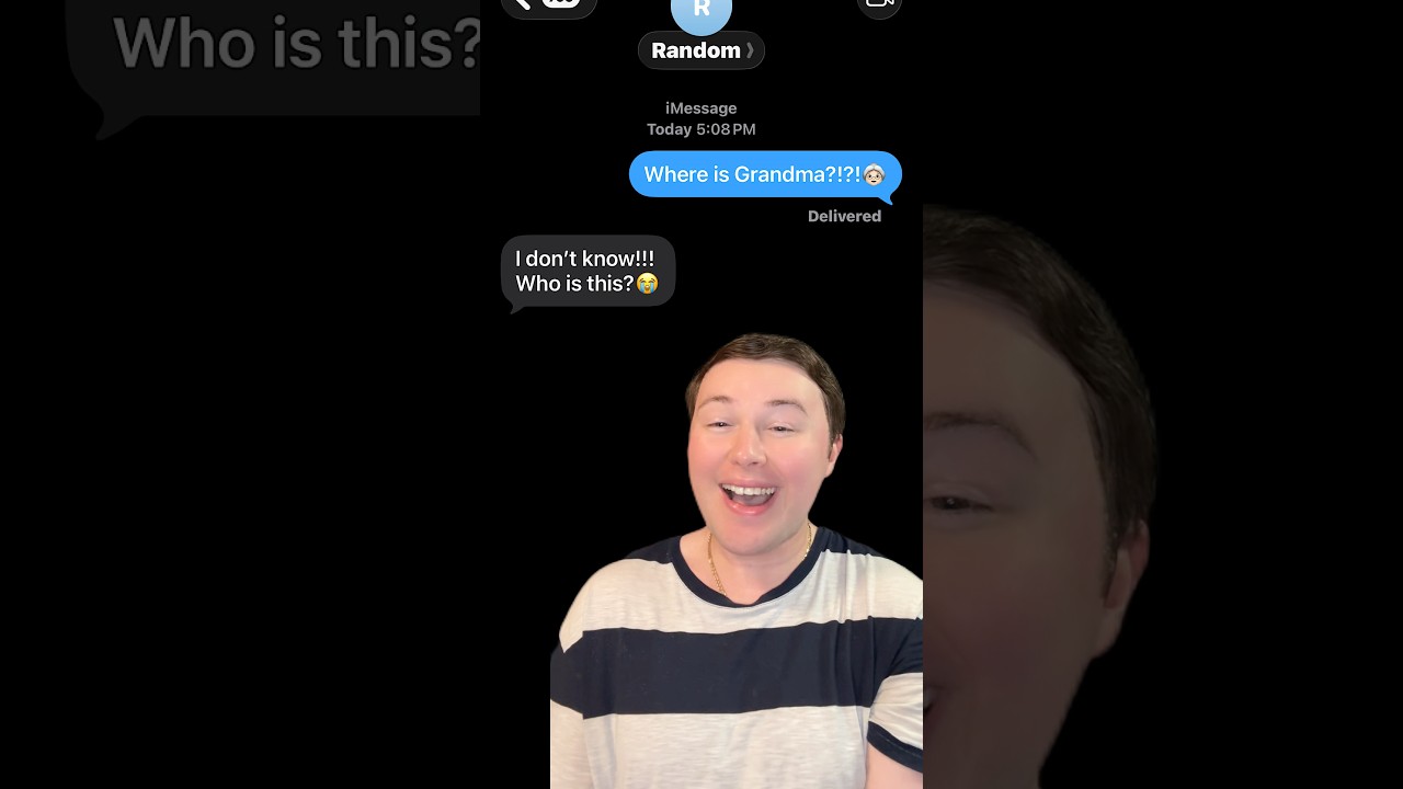 WHERE’S GRANDMA?!👵🏻 *Texting Random Numbers!* #shorts