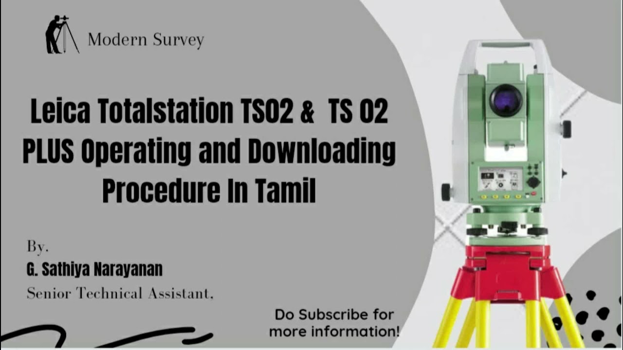 leica Totalstation Ts 02 & Ts 02 plus instrument field Tamil pdf procedure..