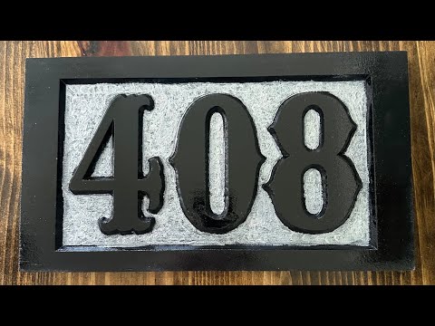 How to make home number sign