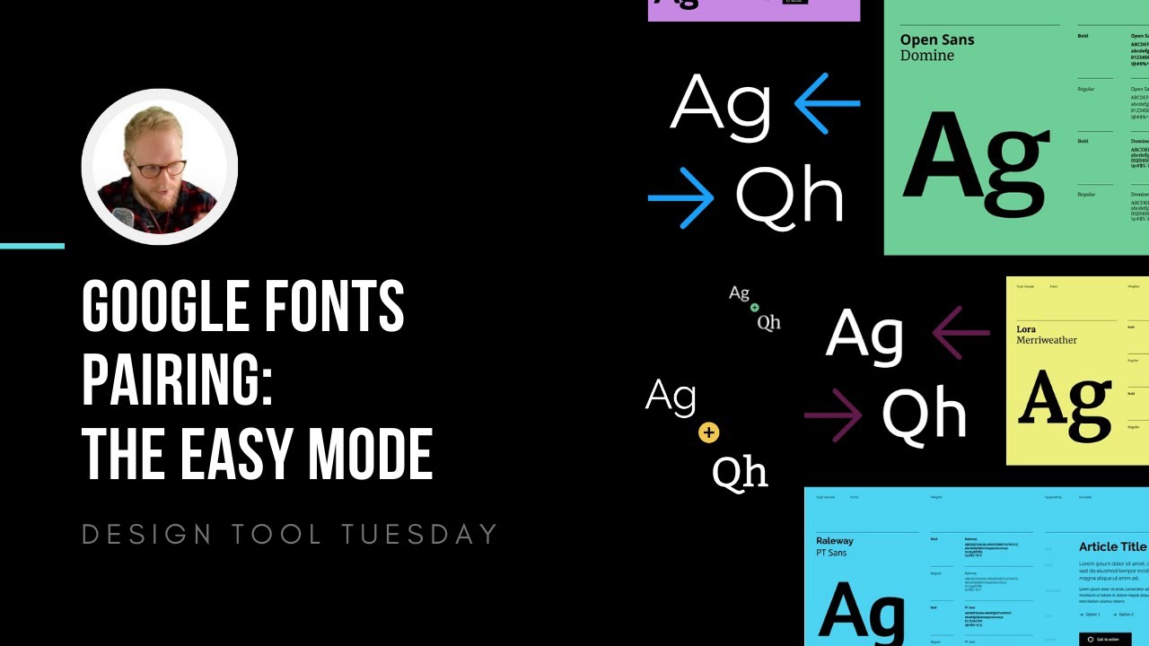 Pairing Google Fonts: The Easy Mode - Design Tool Tuesday, Ep50