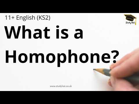 What is a Homophone? English KS2