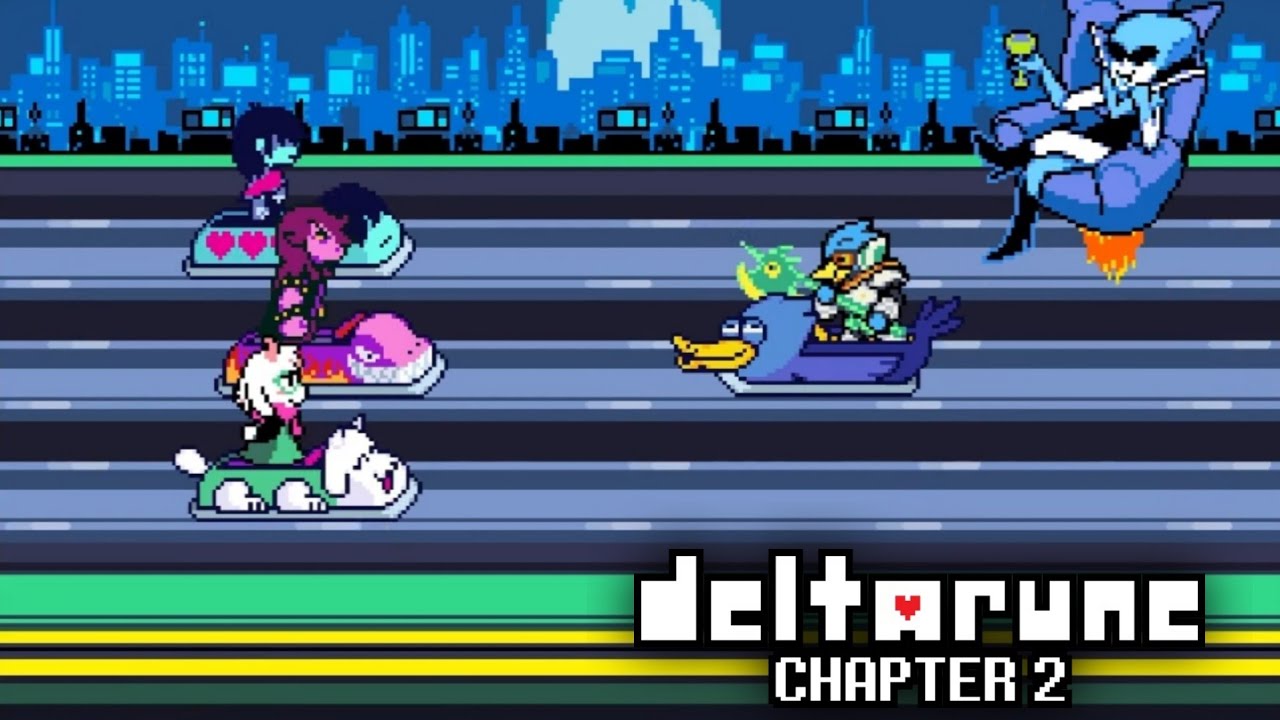 Vs. Berdly (Part 1) | Deltarune - Chapter 2 [No Commentary]