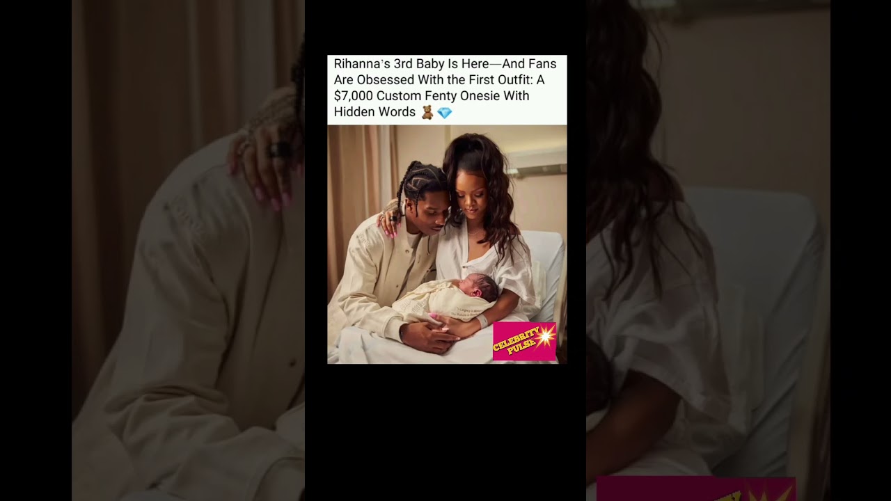 Rihanna’s 3rd Baby Wears a $7K OUTFIT! 😱 (Fenty Custom Onesie)#fentybeauty#rihanna#asaprockytypebeat