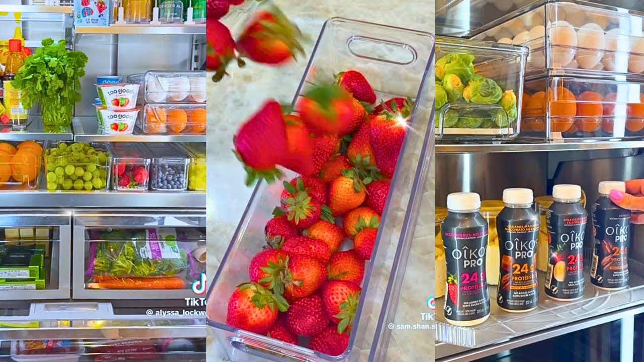 Satisfying Fridge Restock Asmr 🍓🫐🥒 TikTok Compilation | Pt.2