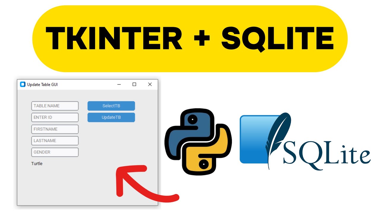 Customtkinter and SQLite with Python Lesson 5 - Update Table