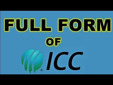 Full Form Of I.C.C./#icc /#cricket