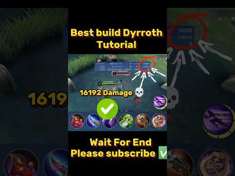 Dyrroth Best Build Tutorial Mobile legends #ml2b #dyrroth #mlbb #shorts