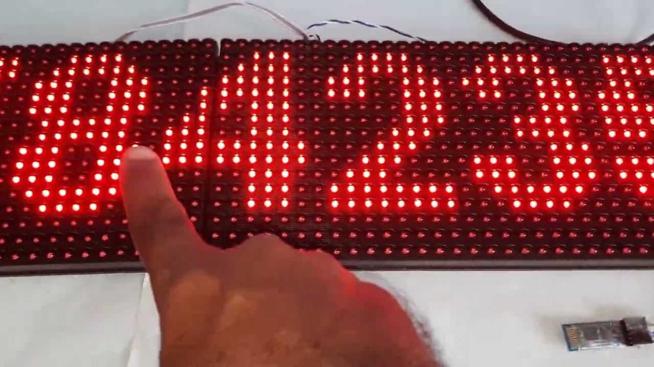 Android Bluetooth Operated Scrolling LED Message Board using Arduino