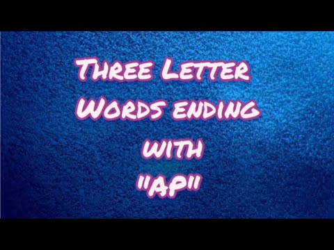 Three letter words ending with "ap"