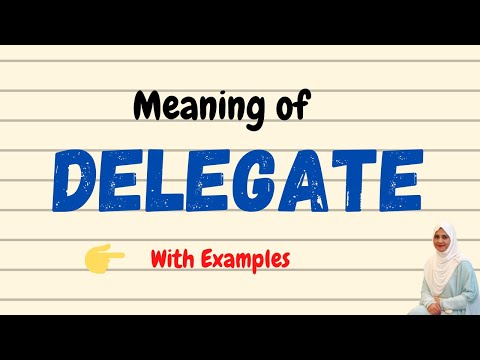 Daily vocabulary | Delegate Meaning | Vocabgram